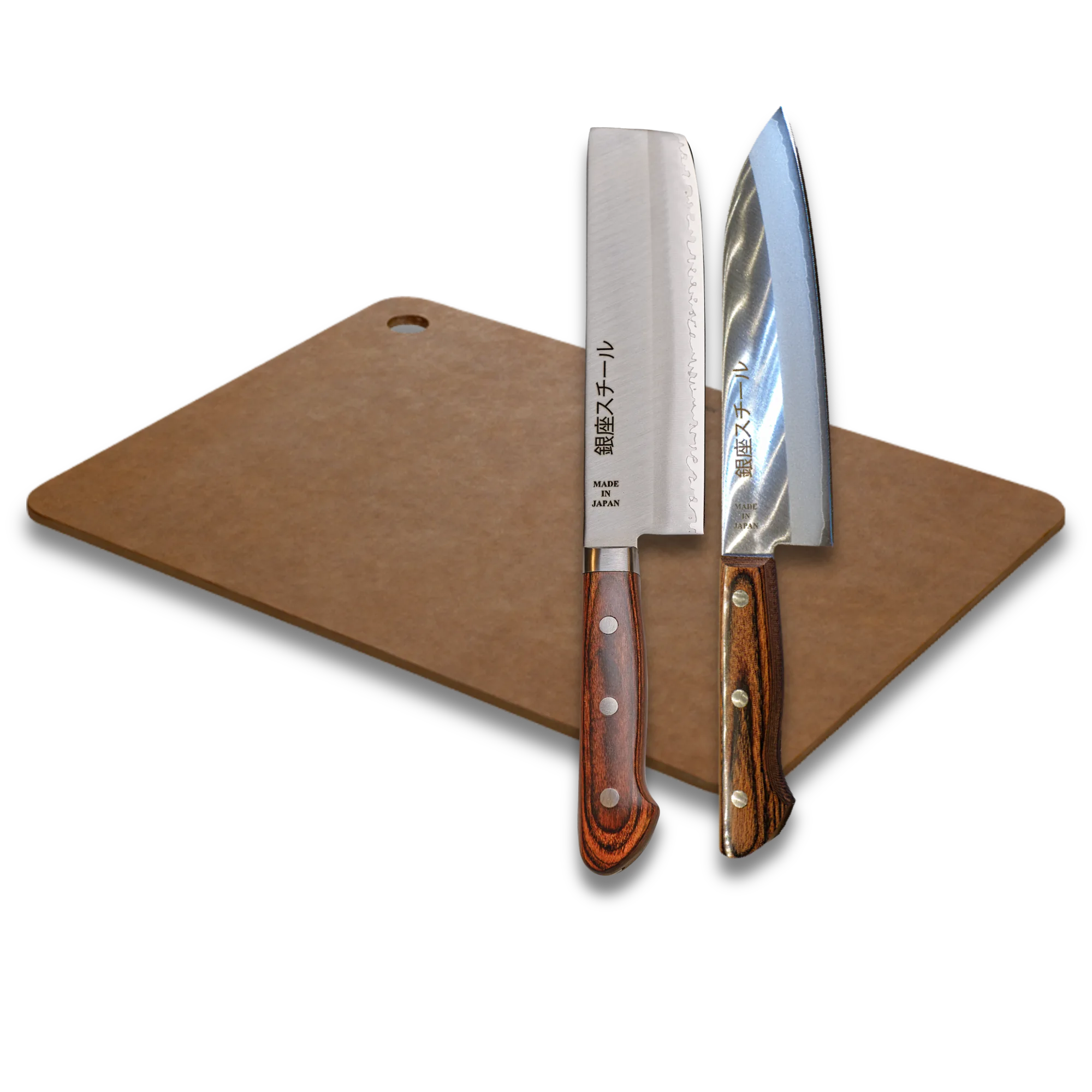 Ultimate First Set X201 - Ginza Steel Knives & Cutting Board