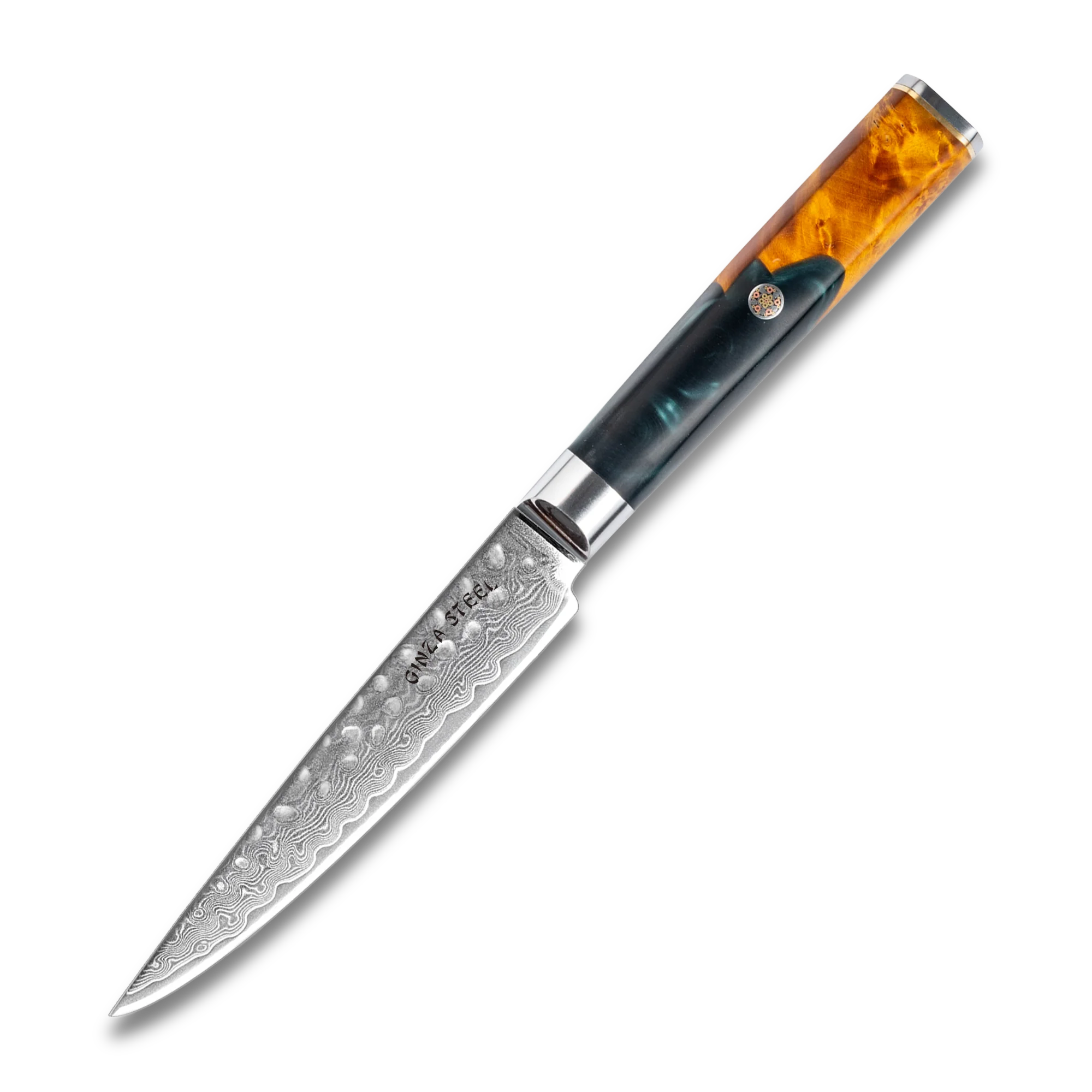 Kaze Katana Utility Knife - 6" Damascus Steel Precision